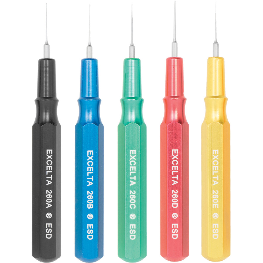 Excelta 260K-ESD Excelta Spatula Mini Straight SS Aluminum Handle ...