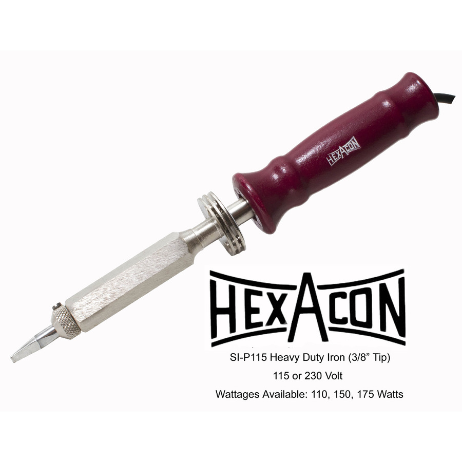 Hexacon SI-P115-150W Heavy-Duty Soldering Iron, In-Line, 150 Watts | JensenTools