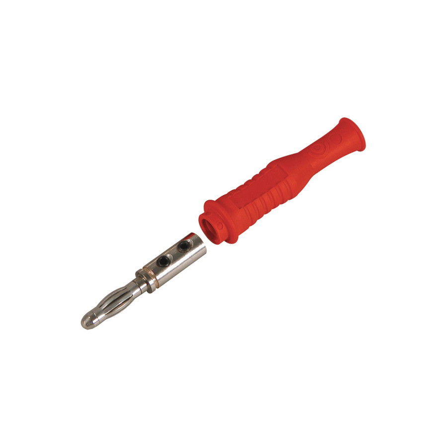 Cal Test Electronics CT3276-2 Banana Plug, Red, Flexable, Insulated ...