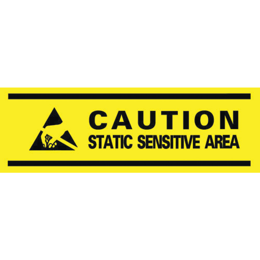 Desco 81800 Caution Static Sensitive Area Aisle Marking Tape 3inch x 54 ...