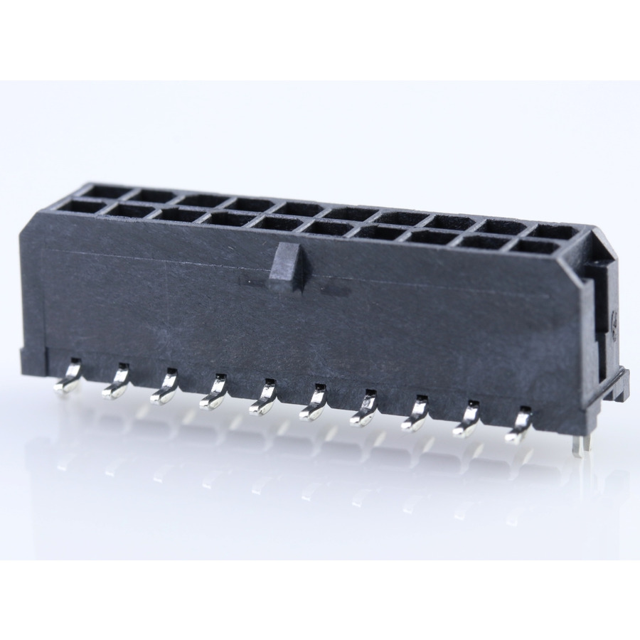 Molex 43045-2016 Headers & Wire Housings, Microfit 3.0 V Smt Clip Dual Row, 15Au 20 Circuit ...