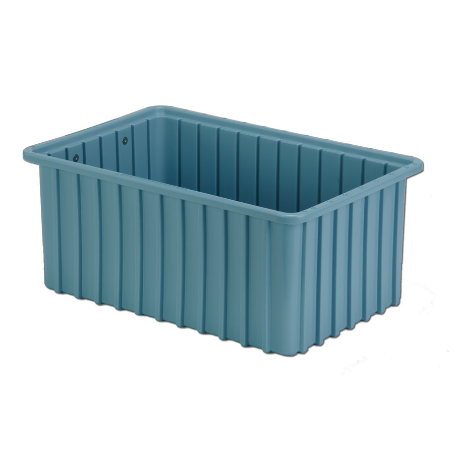 Lewis Bins DC2070 Divider Tote Box, Light Blue, 16.5 x 10.9" x 7 ...