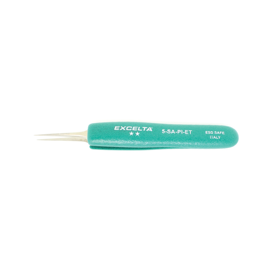 Excelta 5-SA-PI-ET Tweezers, Ergo, Straight Taper, UltraFine, Style 5 ...
