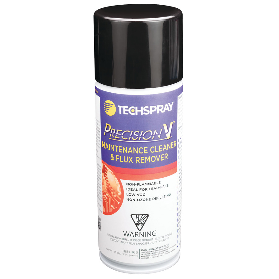 Techspray 1651-16S Precision-V Universal Cleaner, Nonflammable, 16 oz ...
