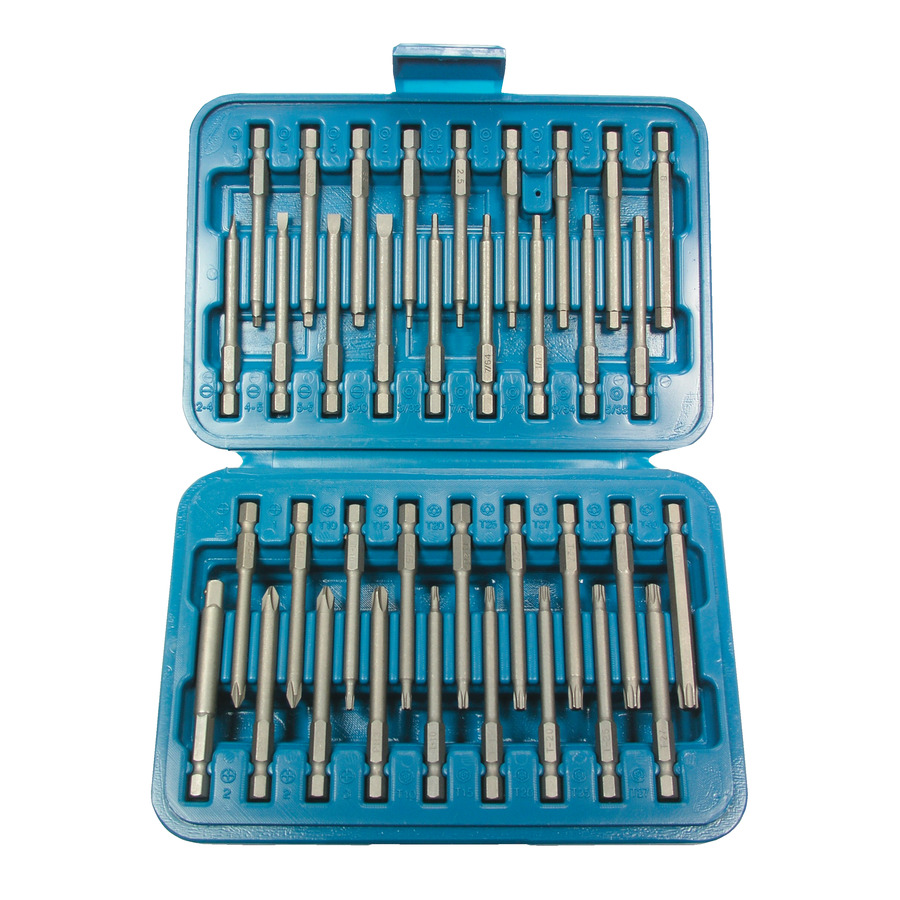 Techni-Pro 758SC4379 36-Pc 1/4" Drive Power Bit Set in Box | Techni-Tool