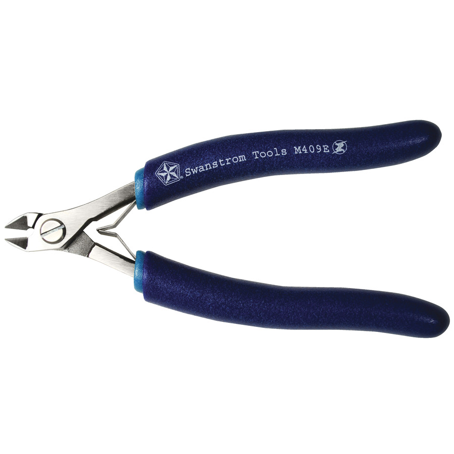 Swanstrom M409E ESD-Safe Ergonomic Oval Diagonal Bevel Cutter | JensenTools
