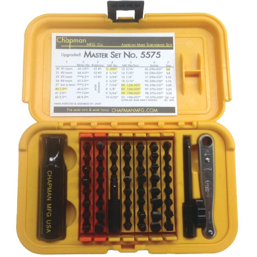 Chapman 5575 53-Piece Master Mini-Ratchet Set | JensenTools