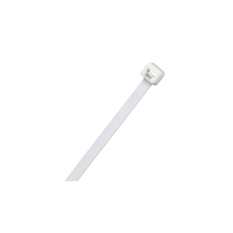 Panduit PLT1M-C10 Locking Cable Tie, Nylon, Mini 3.9"L, White, 100Pcs ...