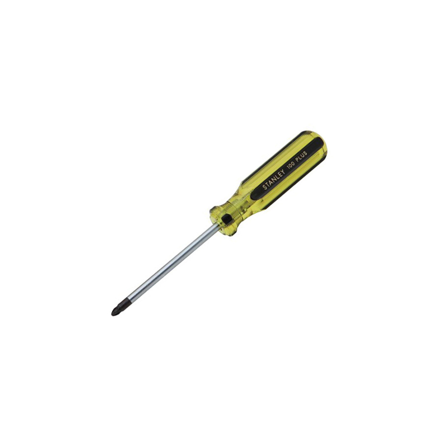 Stanley 64-102-A Screwdriver, Philliips, #2 Tip, 4" Blade, 8-1/2" OAL ...