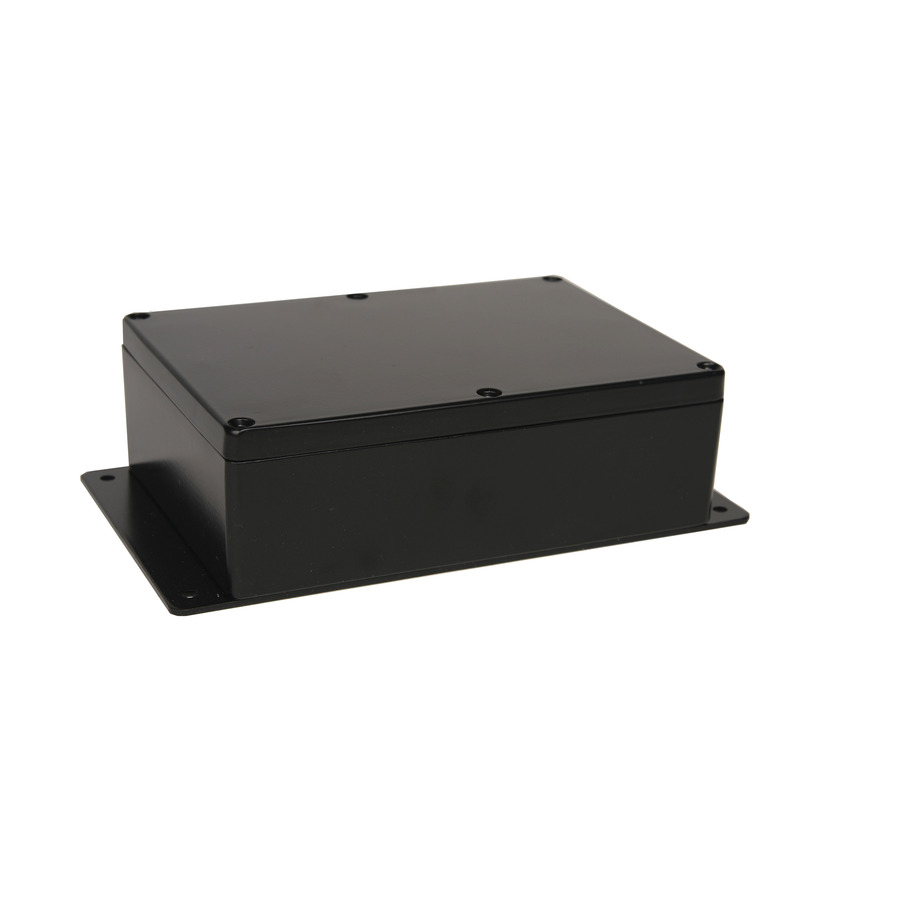 Bud Industries AN-2806-AB Aluminum Enclosure, Flanges, Black, 6.7x4.8x2 ...