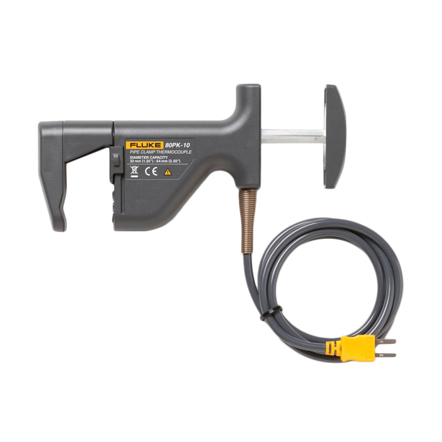 Fluke 80PK-10 Type-K, Pipe Clamp Thermocouple Probe, 1.25-2.5 | JensenTools