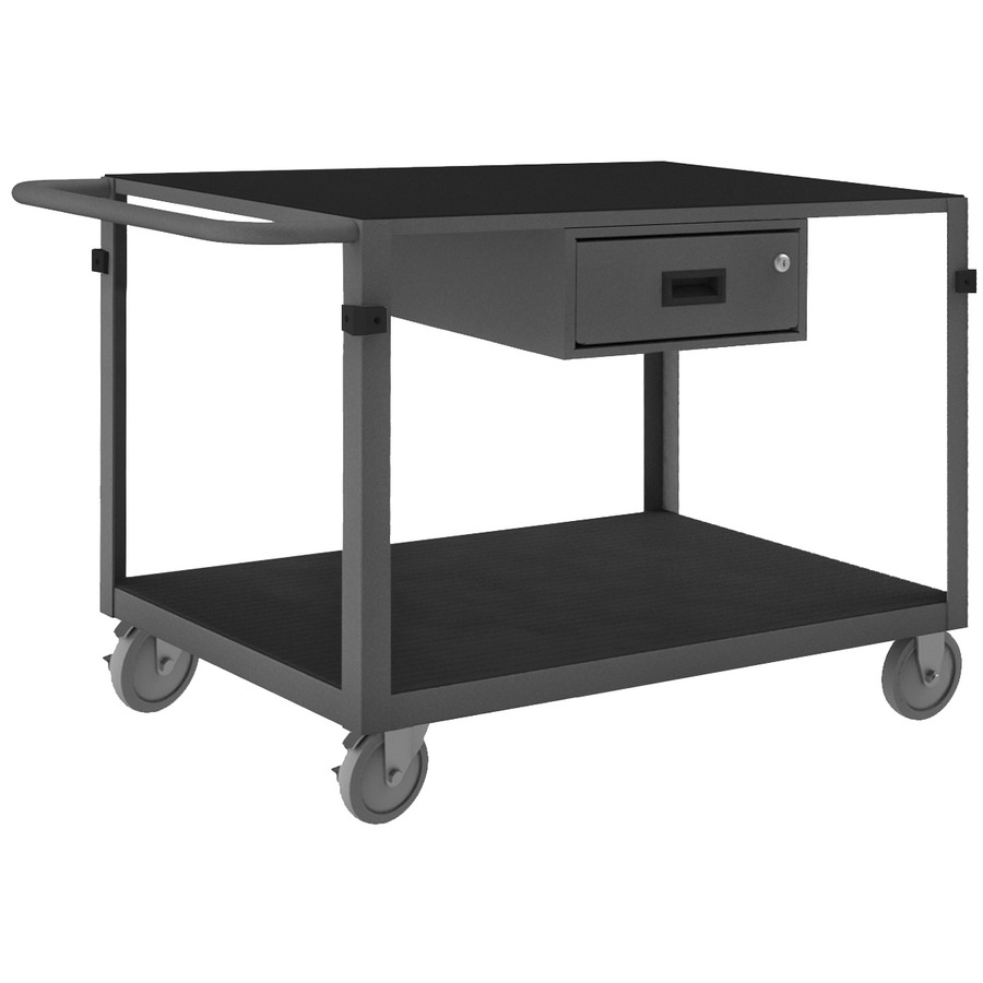 Durham Mfg IC24361DR5PU95 Instrument Cart, Steel, Gray | JensenTools