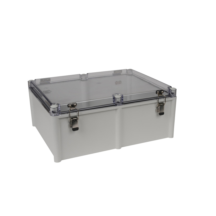 Bud Industries PTH-22460-C Box, PC/Fiberglass, Self-Locking Latch ...