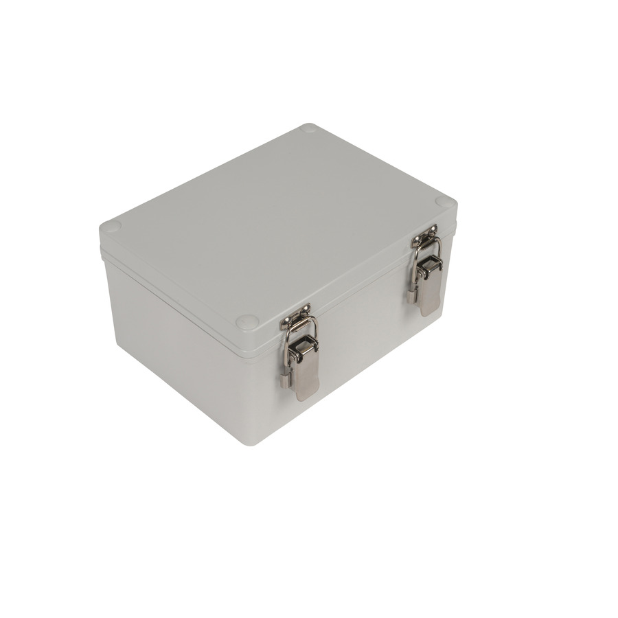 Bud Industries PTH-22498 Box, PC/Fiberglass, Self-Locking Latch, 7.9x5 ...