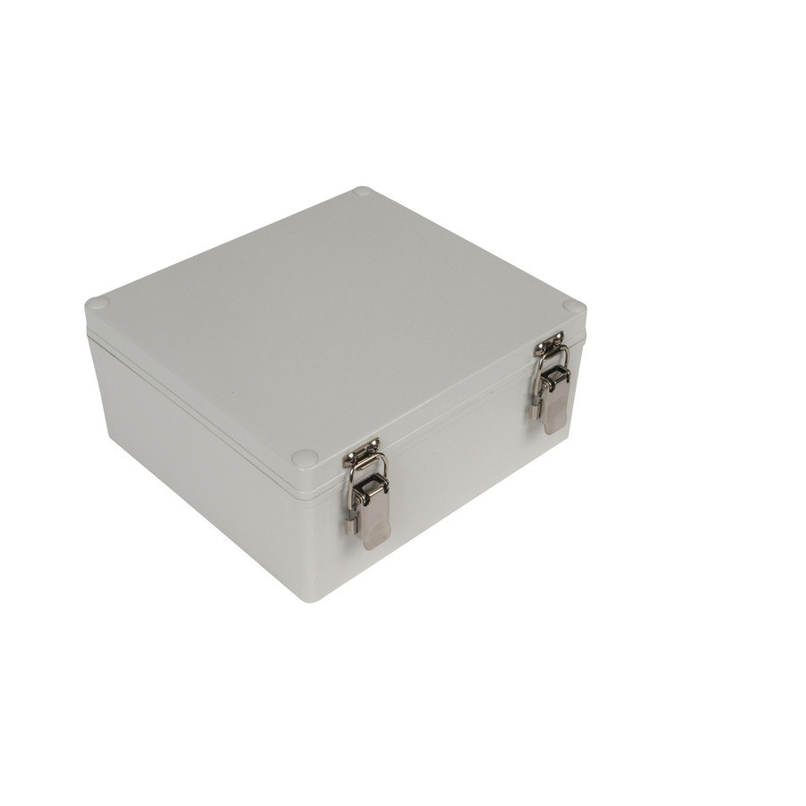 Bud Industries PTH-22512 Box, PC/Fiberglass, Self-Locking Latch, 9.1x8 ...