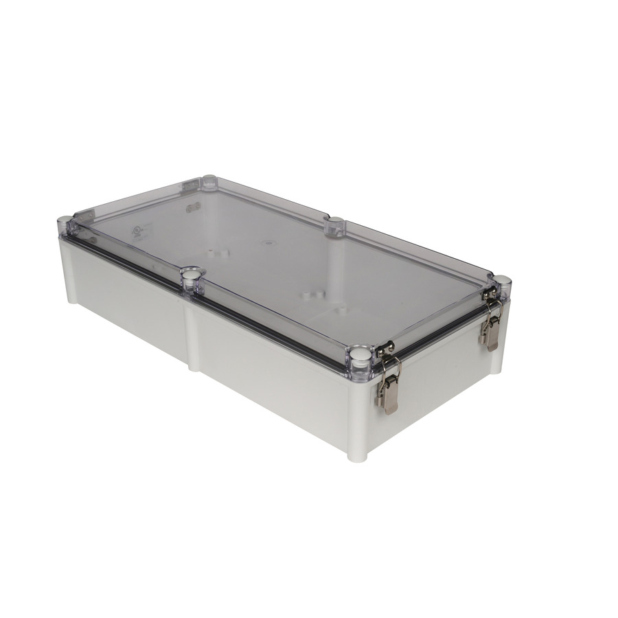 Bud Industries PTH-22758-LC Box, PC/Fiberglass, Self-Locking Latch ...