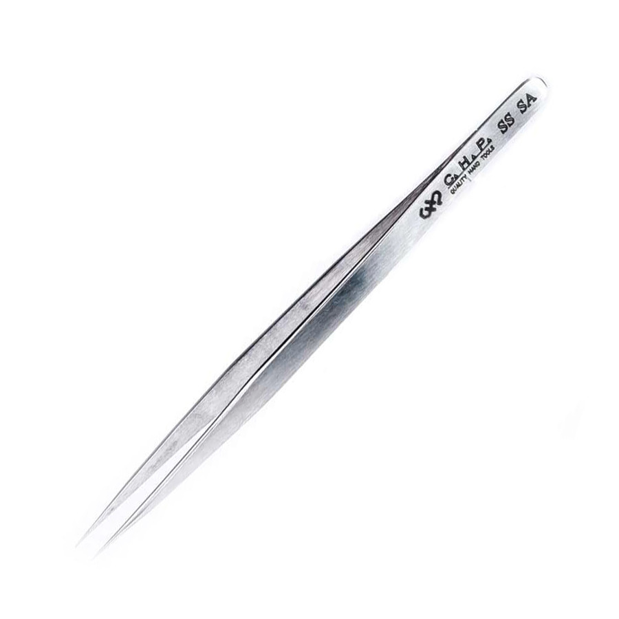 Hakko SS-SA Tweezer, Very Fine Point, Small, Long | JensenTools