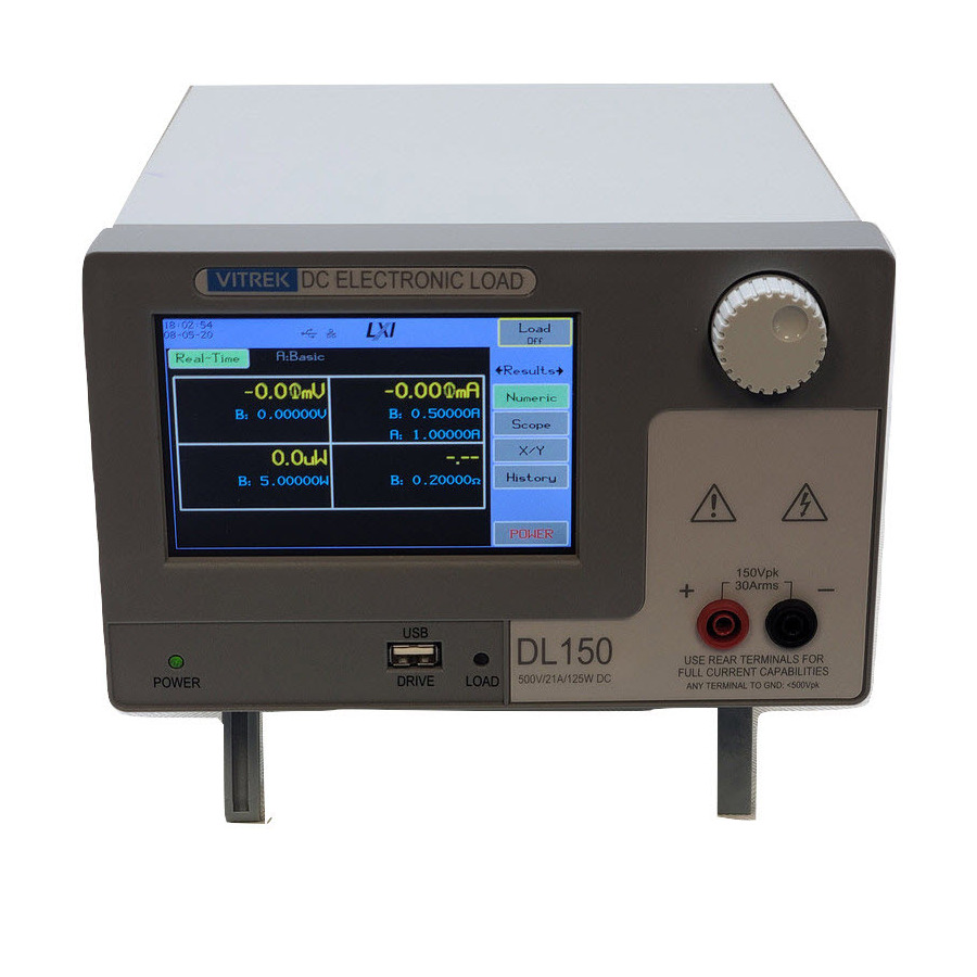 Vitrek DL150 Electronic DC Load, 500 V, 21A, 125W, Integrated ...