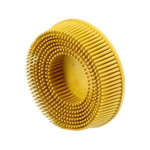 3M 7100138320 Scotch-Brite Roloc Bristle Disc, Medium, Tapered, Yellow ...