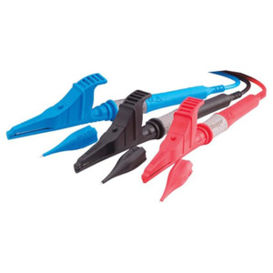 TestEquity: Megger 1007-637 Silicone Test Leads w/ Clips, 2.5 kV, Use ...