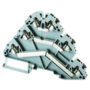 Altech ADLG2.5 Terminal Block, Angular Feed-Thru Spring Clamp, 5 mm, 50 ...