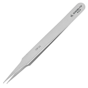 Excelta 109-SA Tweezers, SMD, 45 degree Bent 0.032"x0.032" Paddle Tip ...
