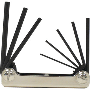 TestEquity: Eklind 20811 Hex Key Set Fold-Up .050"-5/32" 8 Pc