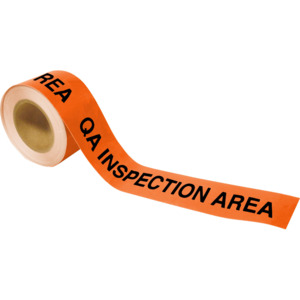 TestEquity: Brady 121365 BRDY QA Inspection Area 3"x100 Orng Floor Tape
