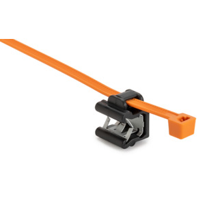HellermannTyton 156-04080 Cable Tie, Edge Clip, 8"L, 50lb, PA66HIRHS ...
