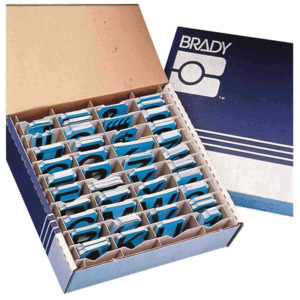 Brady 174018 2" Black Condensed Gothic Font Quik-Align Self-Spacing ...