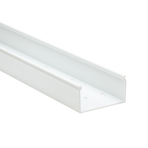 HellermannTyton 181-42004 Wiring Duct, Solid Wall, 4 x 2", Non-Adhesive, PVC, White, 120ft ...