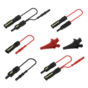 Cal Test Electronics CT4490 Test Lead Kit, 1500 VDC CAT III, MC4 to 4mm ...