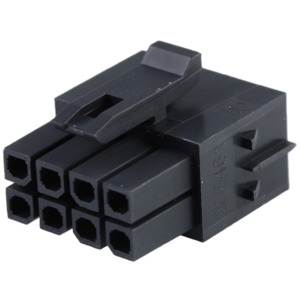 Molex 206461-0800 Micro-Fit+ Receptacle Housing, Dual Row, 8 Circuits, UL 94V-0, Glow-Wire ...