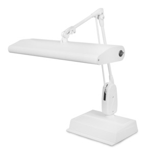 Dazor 2324C-WH-CW Task Light, Fluorescent, 30W, Classic Arm, 33" Reach ...