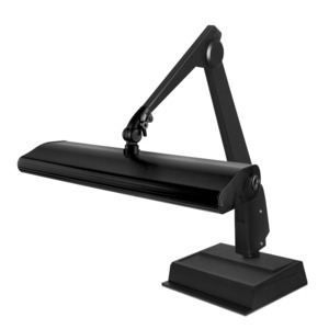 Dazor 2324M-BK-DL Task Light, Fluorescent, 30W, Modern Arm, 33" Reach ...