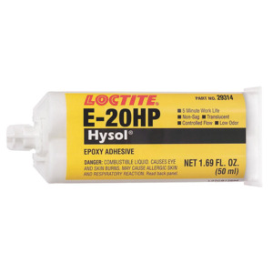 Loctite 237107 Epoxy Adhesive, High Performance, Easy-Mixing, 50 ml Dual Cartridge, E-20HP ...