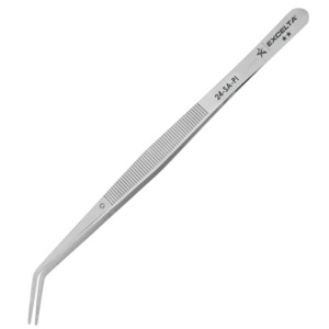 Excelta 24-SA-PI Tweezers, 2-Star, Angulated Strong Point, Anti-Mag. SS ...
