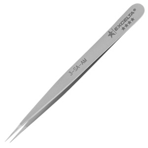 Excelta 3-SA-AM Tweezers, 4-Star, Straight, Very Fine Point, Anti-Mag ...