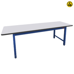 TestEquity: Production Basics 3113 RTW Work Table, ESD Laminate, 24"D x ...