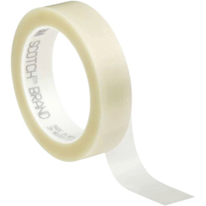 TestEquity: 3M 7000047523 Polyester Film Tape 853, Transparent, 1/2" x ...