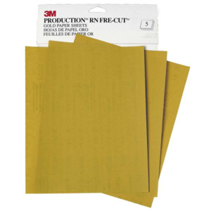 TestEquity: 3M 7000118278 Gold Abrasive Sheet, 02539, P400 Grade, 9" x 11"