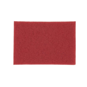 TestEquity: 3M 7000126412 Floor Pad, Buffer, 12 in x 18", Red, 5/Case ...