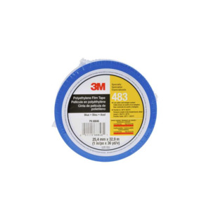 TestEquity: 3M 7010295458 Polyethylene Tape 483, Blue, 1 in x 36 yd, 5. ...