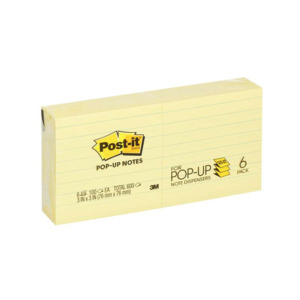 TestEquity: 3M 7100098629 Post-it Pop-up Notes R335, 3 in x 3 in