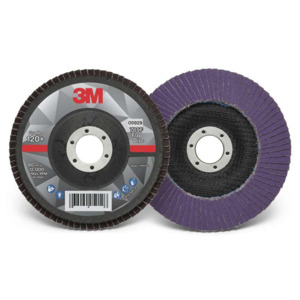 3M 7100177972 Flap Disc 769F, 120+, T29, 5" x 7/8" | Techni-Tool
