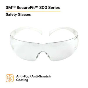 TestEquity: 3M 7010315373 SecureFit Protective Eyewear SF301AF, Clear ...