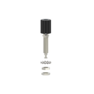 Cal Test Electronics CT2234-0 Binding Post, 4 mm, Black, Uninsulated ...