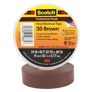 TestEquity: 3M 7000031580 Vinyl Electrical Tape, Rubber Adhesive, 3/4 ...