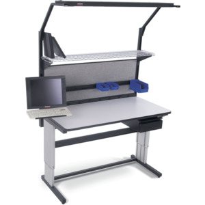 Production Basics 4200 30" x 48" Electric Workstation with Standard Top ...