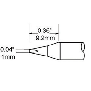 TestEquity: Metcal STP-CH10 Soldering Tip, Rework Cartridge, Chisel ...